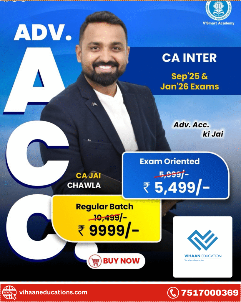 New CA Inter | Adv. Acc. | Regular Batch / Exam-Oriented CA Jai Chalwa ...